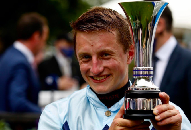 1account rides with racing prodigy Tom Marquand promoting ID safety